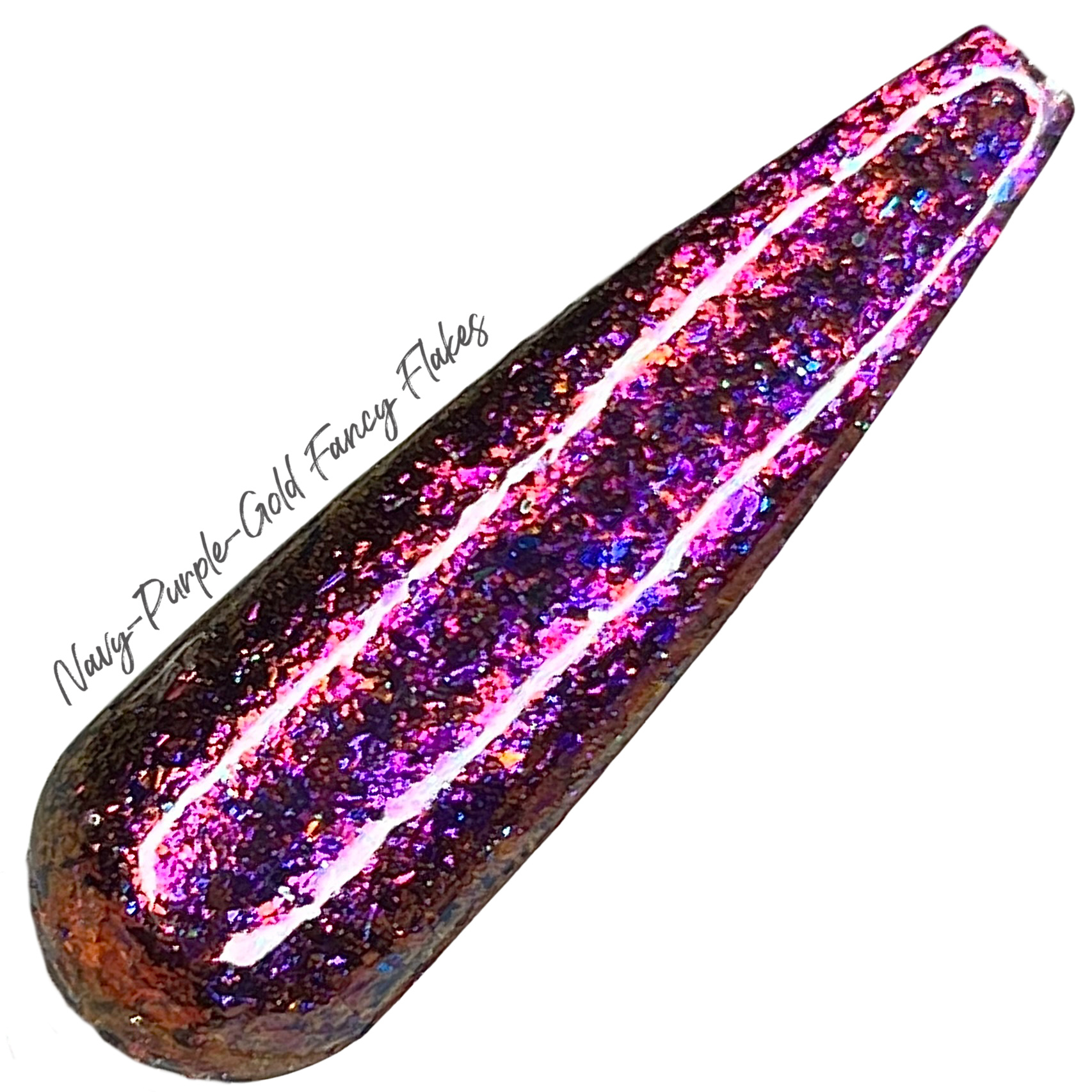 Chameleon Fancy Flakes (Navy-Purple-Gold Color Shift) — MadKin Beauty
